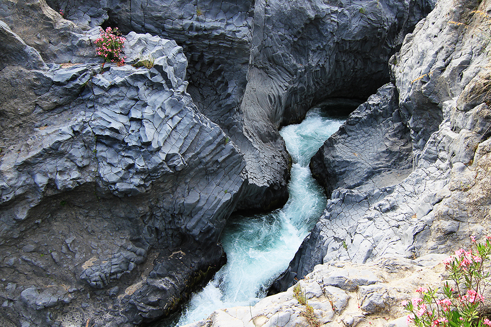 Alcantara Gorge Sicily Map World